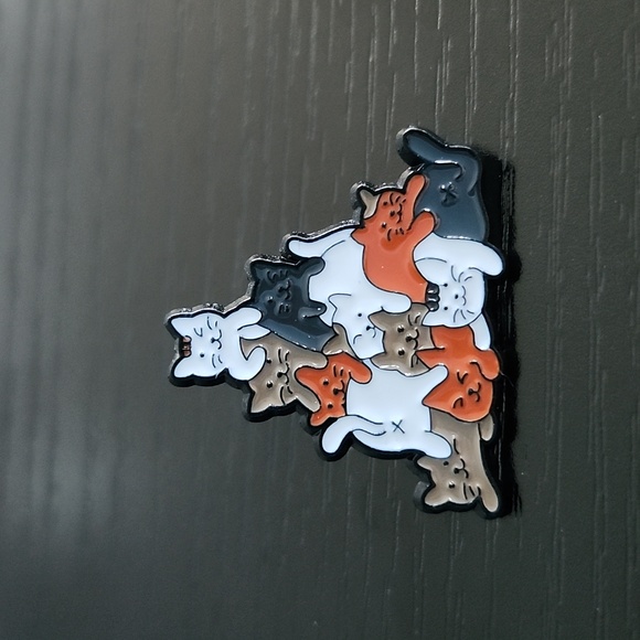 None | Jewelry | Pile Of Cats Enamel Pin | Poshmark